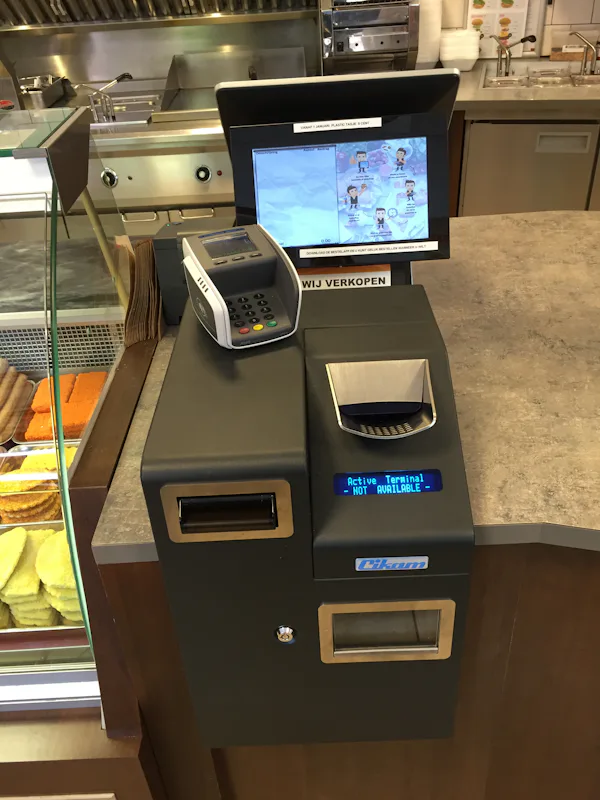 Automatische kassa doet intrede bij cafetaria's