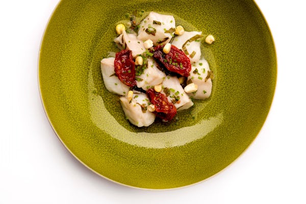 Recept Vis & Seizoen: ceviche van zeewolf in Europese stijl