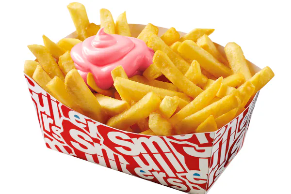 Smullers en Oliehoorn introduceren roze frietsaus