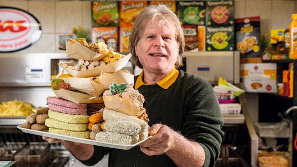 Vegetarische snacks zijn helemaal ingeburgerd in de zaak